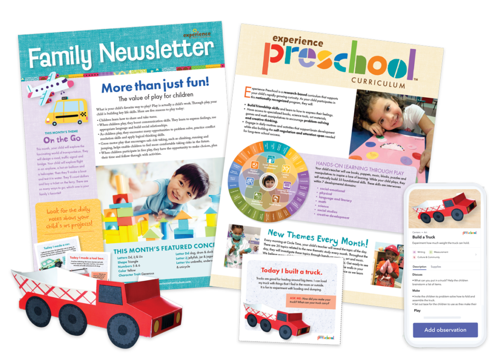 Preschool Curriculum for 2 to 5 year olds - Experience Early Learning